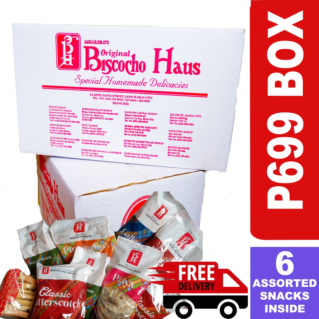 Grocery Snack Box Assorted Iloilo Biscocho Haus, Butterscotch ...