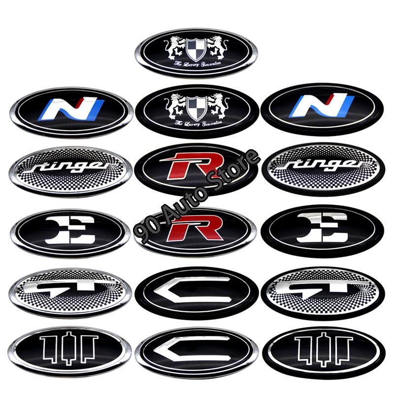 Car Front Hood Decals Auto Decorative Trunk Rear Emblem Badges Sticker ...