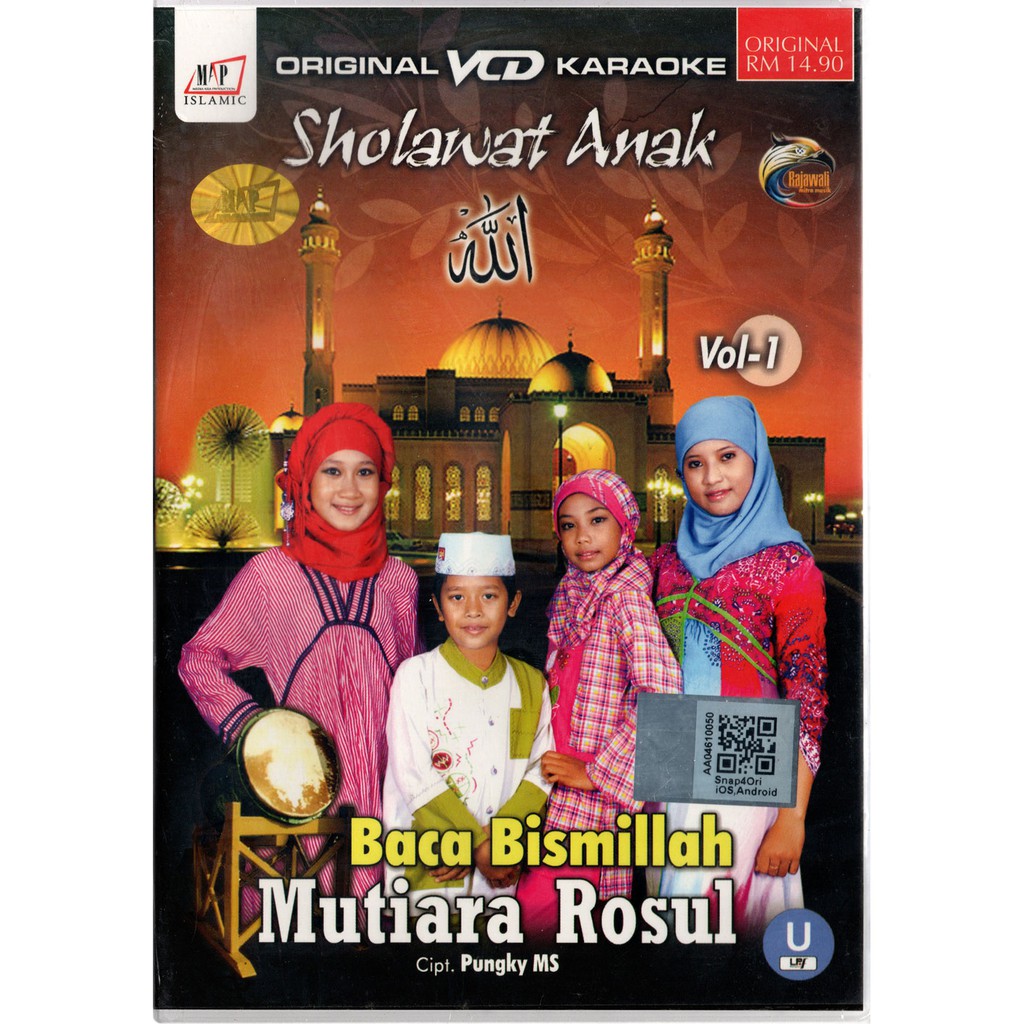 Vcd KARAOKE~ SHOLAWAT Children VOL.1 Read BISMILLAH 12 Songs | Shopee Singapore