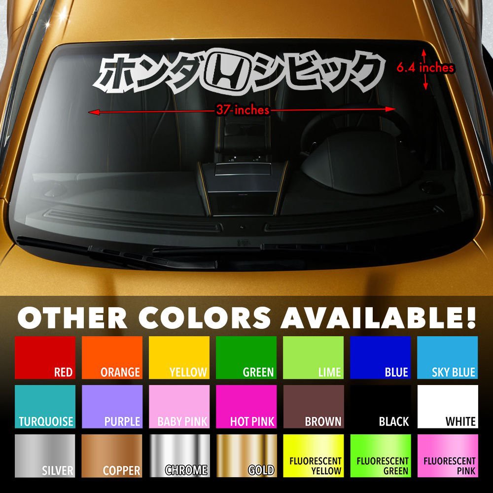 Honda jdm car window sticker | Shopee Singapore