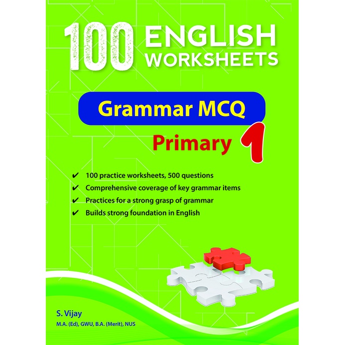 100 English Worksheets Primary 1 – Grammar MCQ | Latest MOE syllabus ...