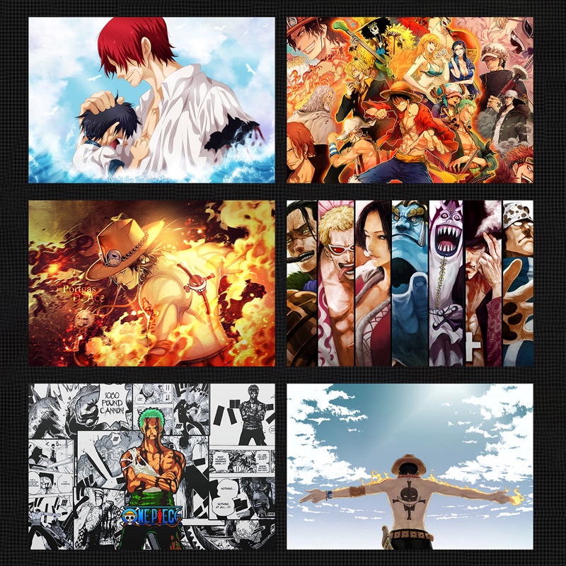 One Piece Poster Anime Poster Bedroom Dormitory Wall Sticker One Piece ...