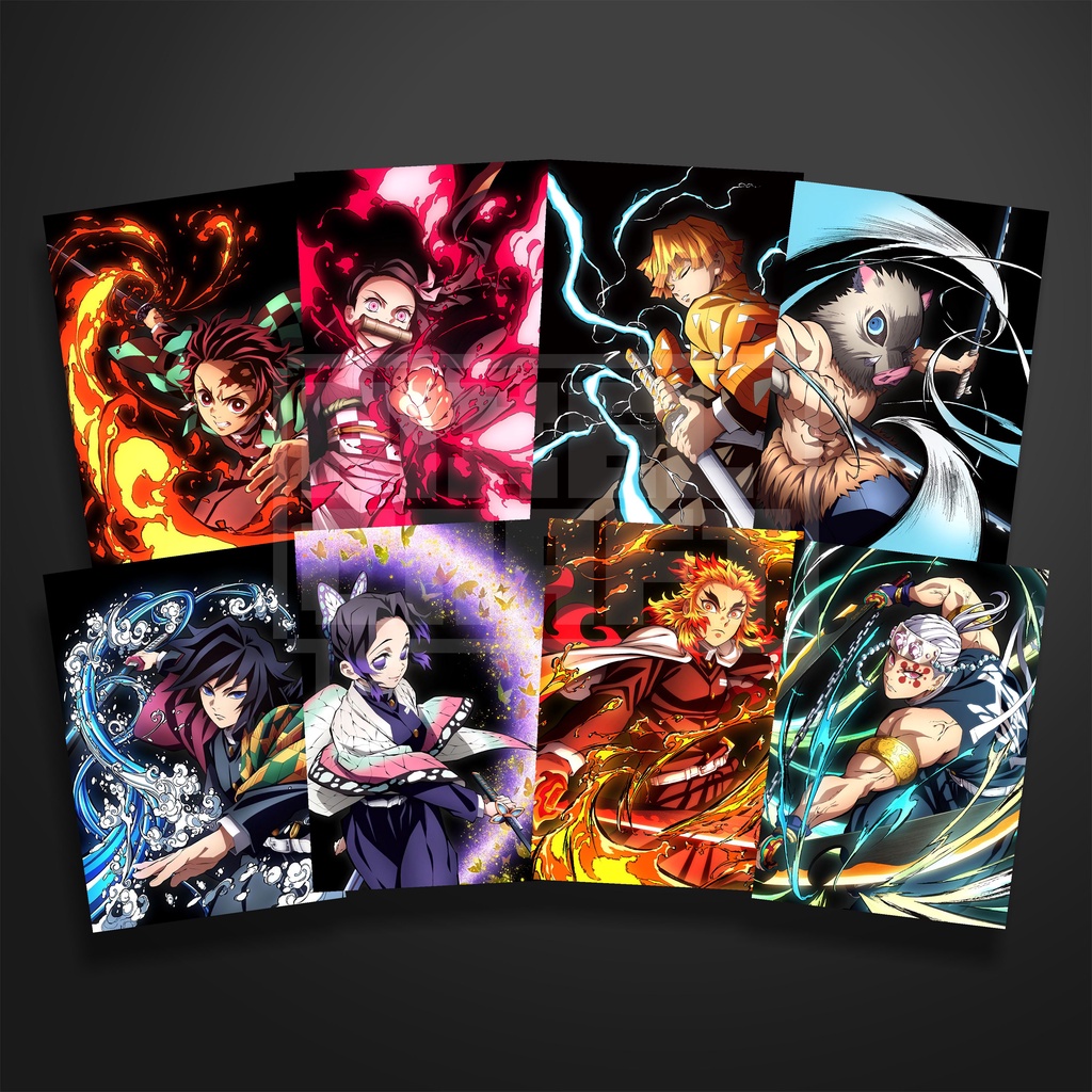 Kimetsu NO YAIBA Anime Character Wall Poster/DEMON SLAYER (Devils Blade ...