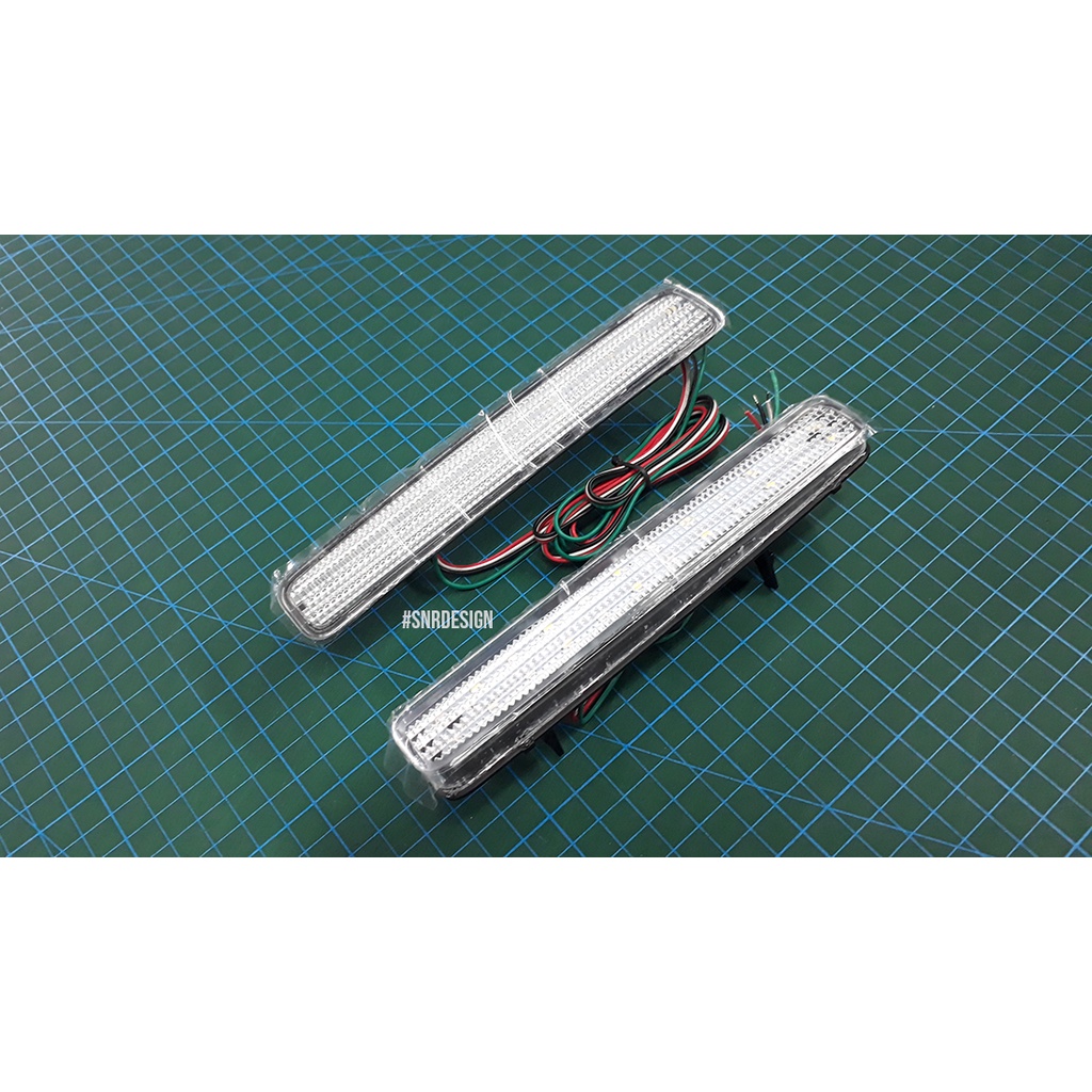 Toyota PASSO Racy / Daihatsu Boon Rear Bumper LED Reflector (Albino ...
