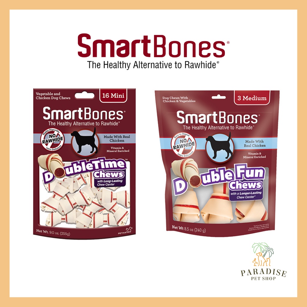 CLEARANCE: Smartbones Innovative Chew Double Time Chew Bones ( Mini ...