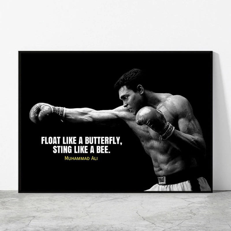 Muhammad Ali Motivational Quote Wall Art Pictures Canvas Painting ...