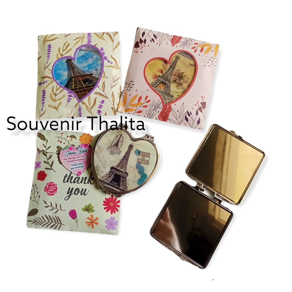 Paris Folding Glass Souvenirs in ENVELOPE BOX Packaging, Ethnic Mirror ...