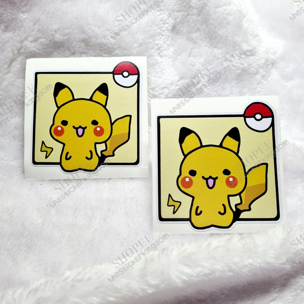 💕 WATERPROOF💕 Pikachu/ Derp/ Pokemon/ Laptop Sticker/ Car Decal ...