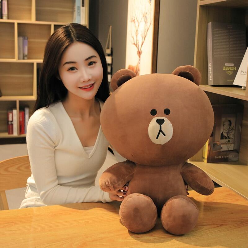 24/30/37cm Line Friends Cute Brown Bear Connie Rabbit Sally Chicken ...