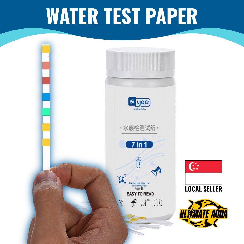 YEE Aquarium Test Strip Kit, 7-in-1 Water Test Paper For Fish Tank ...