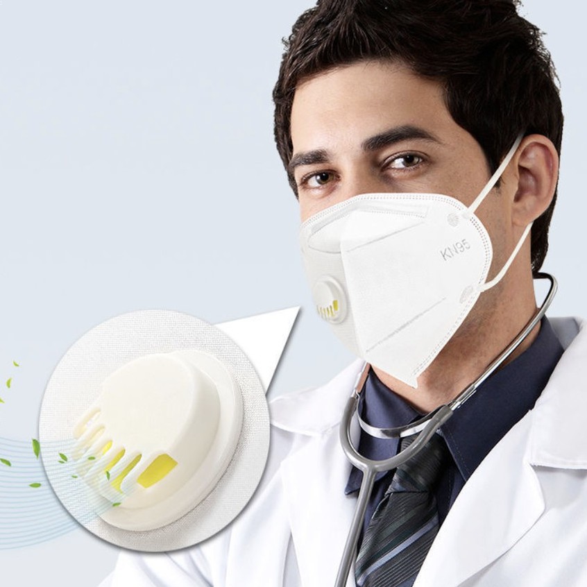 KN95 Mask with Breather Valve | 95 PFE | Non-Woven | Water-Resistant ...