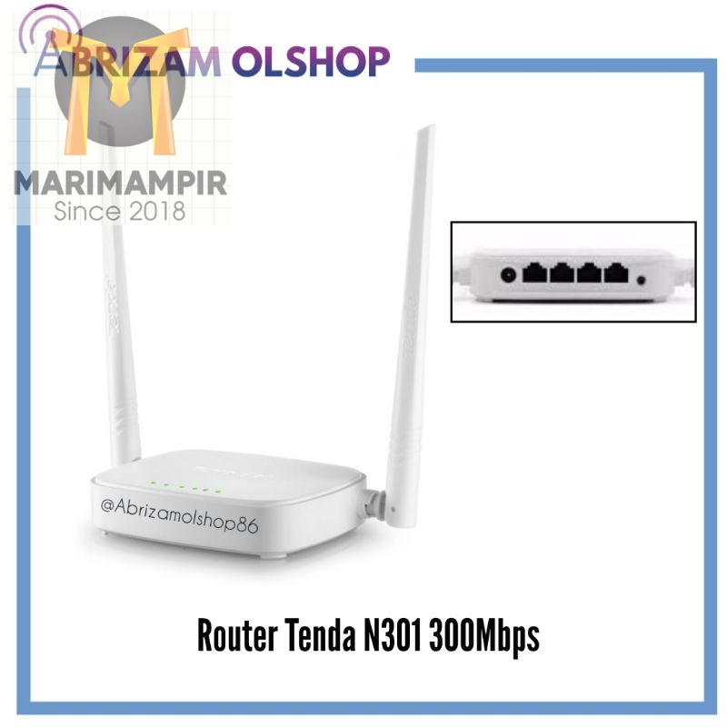 Maristop TENDA N301 Wireless Router 300Mbps Easy Setup Router/Official ...