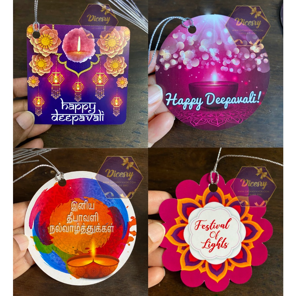 Hanging Tags Deepavali Readymade / Deepavali Tags (FREE Random color ...