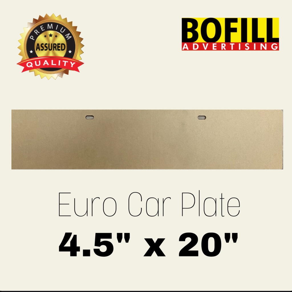Acrylic Euro Car Plate (2pcs) | Shopee Singapore