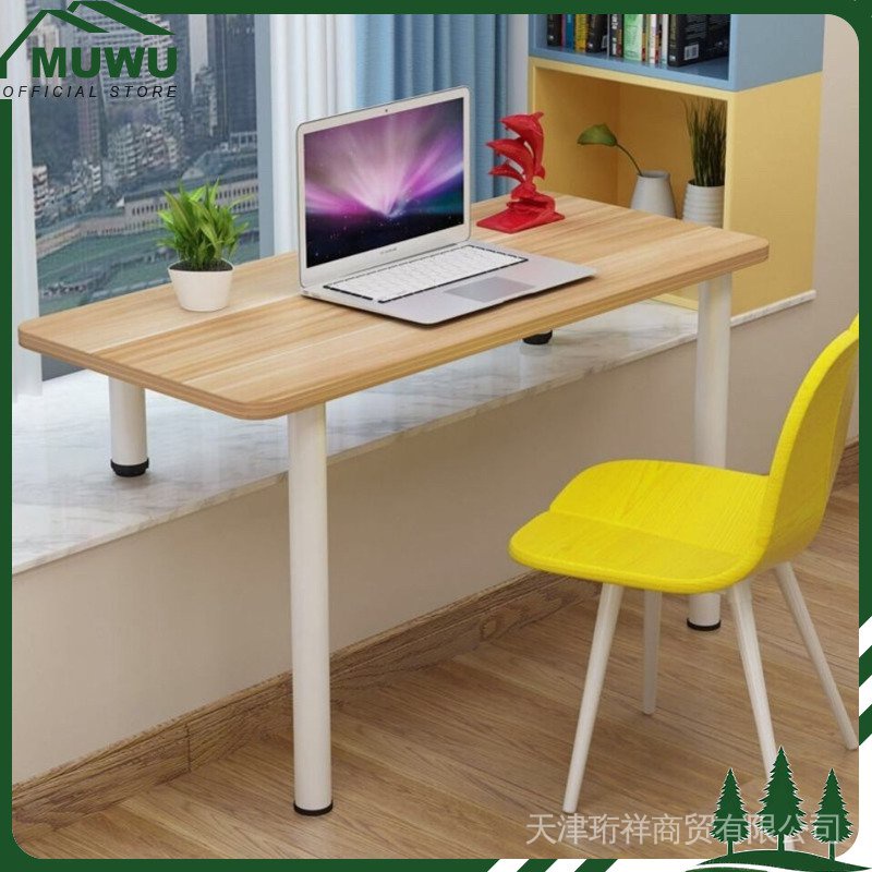 【In stock】(MUWU) Bay Window Table Computer Desk Long Short Leg Desk ...