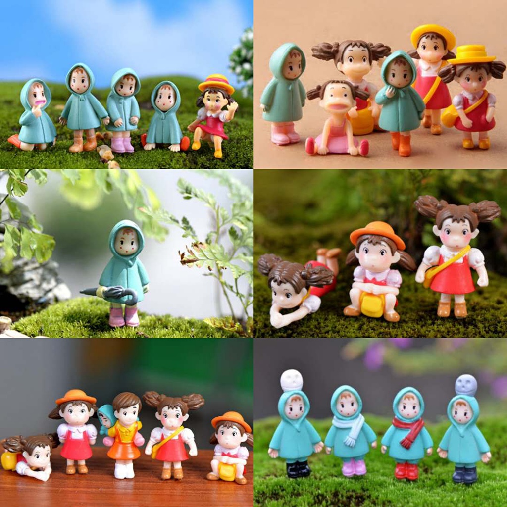 Mini Cute Girl And Boy Cartoon Miniature Figurines Resin Fairy Garden ...