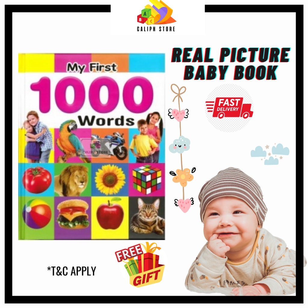 My First 1000 Words Padded Book Hardcover Children Early Learning Full ...