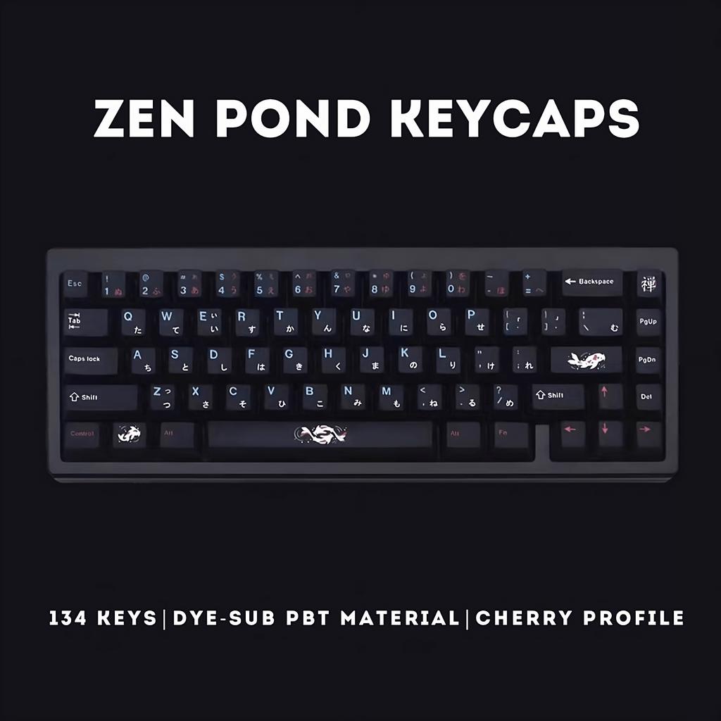 [ TECHINEER ] GMK Zen Pond Keycaps Cherry Profile 134 Dye Sublimation ...