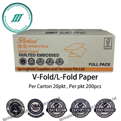 L Fold Interfold / Paper Hand Towel / Full Fold Paper / Lfold paper ...