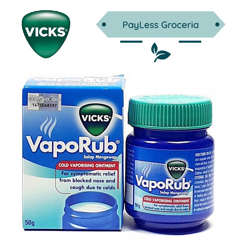 Vicks Vaporub Nose Block Relief 50g | Shopee Singapore