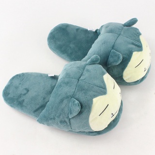 28cm Cartoon Anime Pokemon Snorlax Slippers Plush Cartoon Cosplay ...