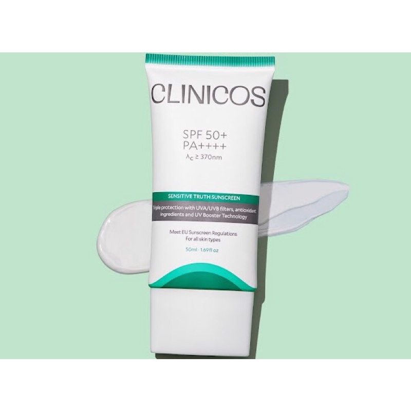 Clinicos SENSITIVE TRUTH SUNSCREEN SPF 50 PA + + + + 50ml | Shopee ...