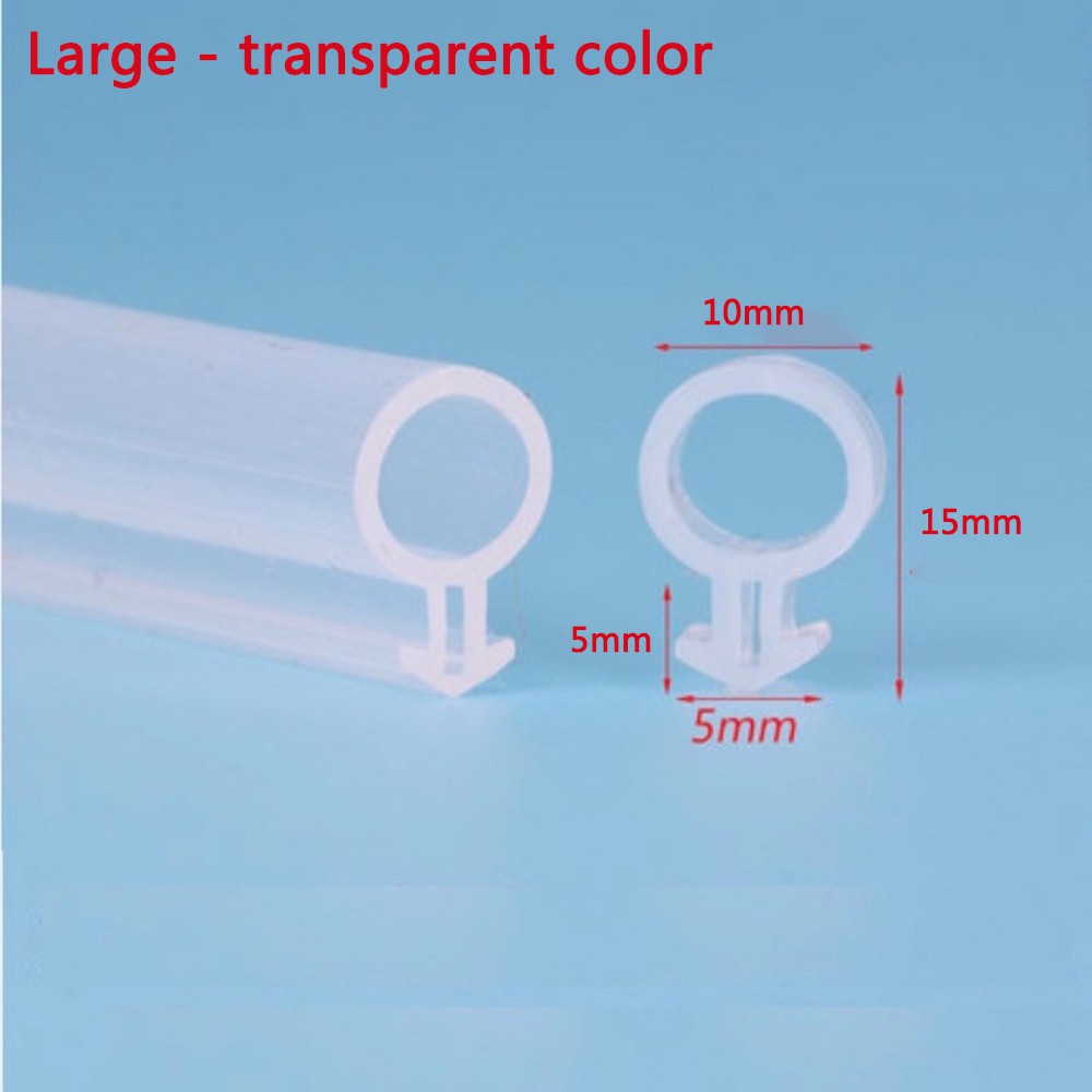 10m Silicon Rubber Door Window Seals Draft Stopper Hollow Bulb Barb ...