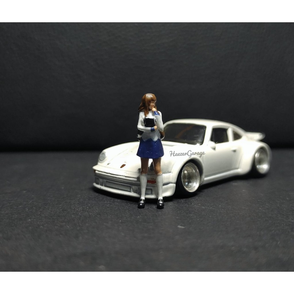 Miniature Diorama Diecast Mini Action figure 1/64 School Girl 3d resin ...