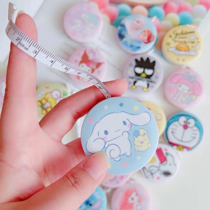 Retractable Measuring Tape (Hello Kitty Melody Pompompurin Cinnamonroll ...