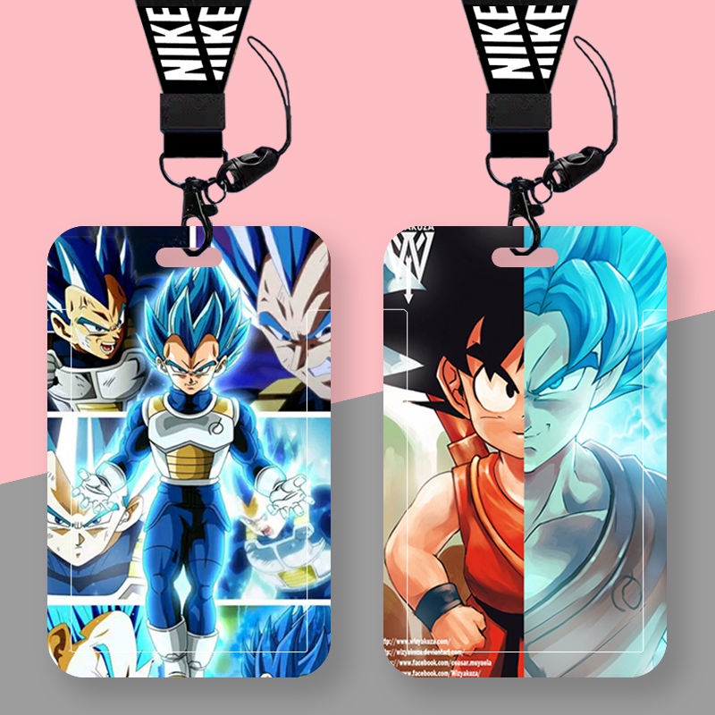 Anime Seven Dragon Ball Son GoKu Customized ID Card Holder School Meal ...