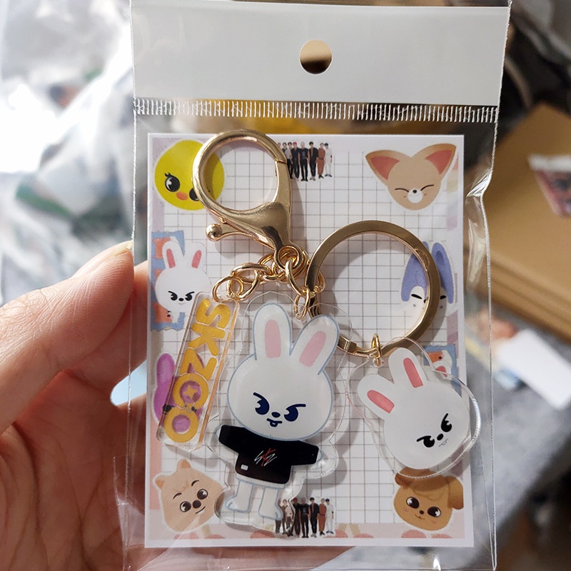 Stray Kids Cartoon Skzoo Acrylic Double-sided Keychain Kpop Jewelry ...