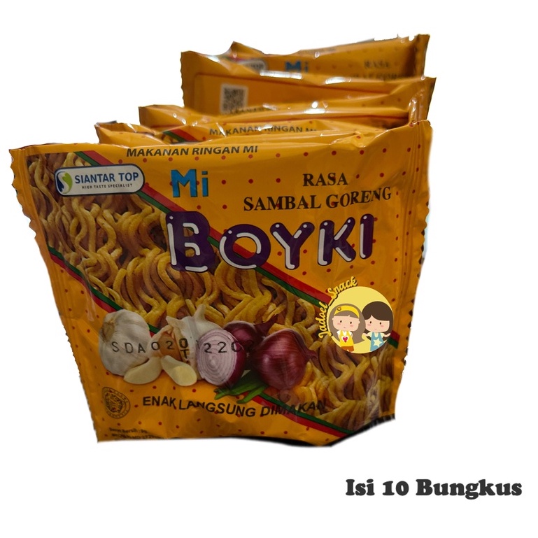 Boyki Noodles 1O Pack x 9 Gr Old School Fried Noodle Flavor By Dannis ...