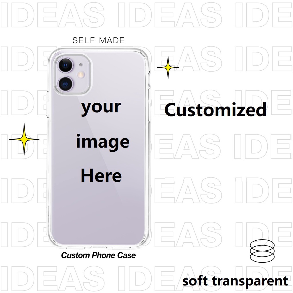 DMY Personalised transparent case compatible for iPhone 12 pro max 16 ...