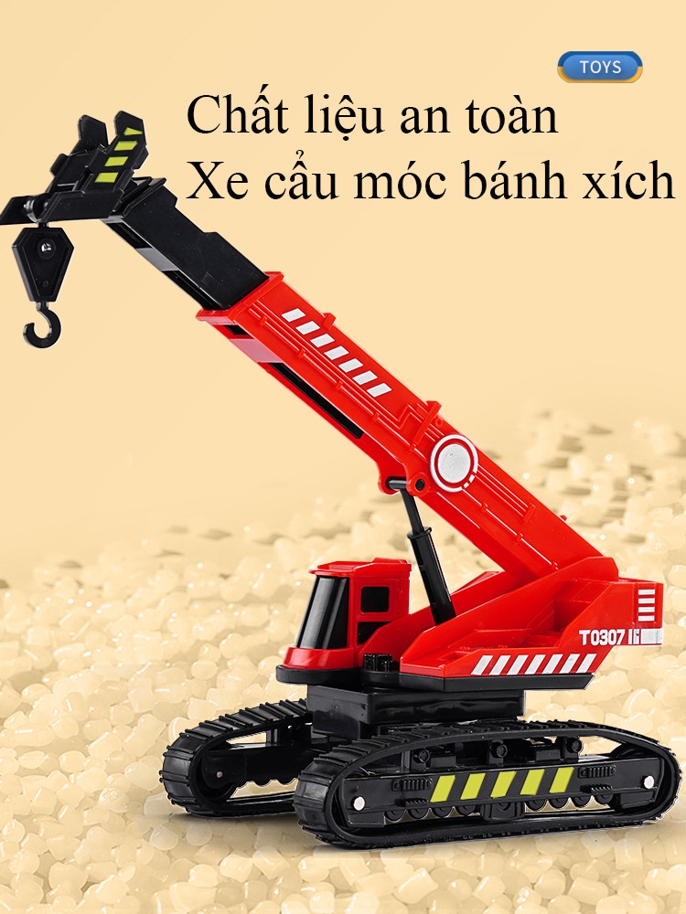 KAVY self-propelled crane model toy with crawler and 2 containers ...