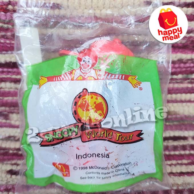 1998 Mcdo Snoopy World Tour - INDONESIA (Sealed) | Shopee Singapore