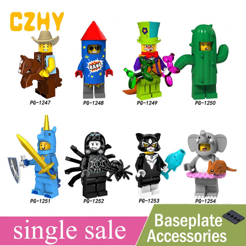 Building Blocks Minifigures Series Cartoon Movie Bricks circus clown ...