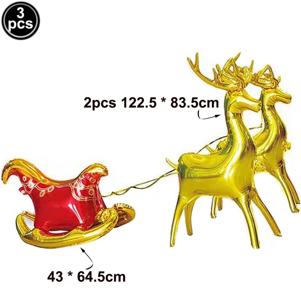 Christmas Inflatable Standing Deer Balloons Elk Sled Balloons for Kids ...