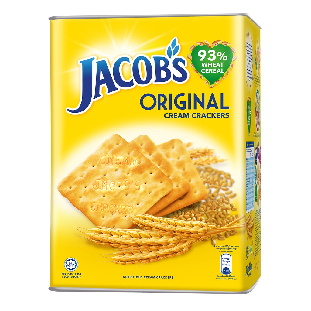Jacob's Cream Cracker Tin 600g | Shopee Singapore
