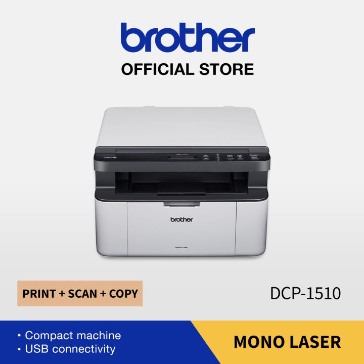 Brother DCP-1510 3-in-1 Mono Laser Printer | Compact | USB Connectivity ...