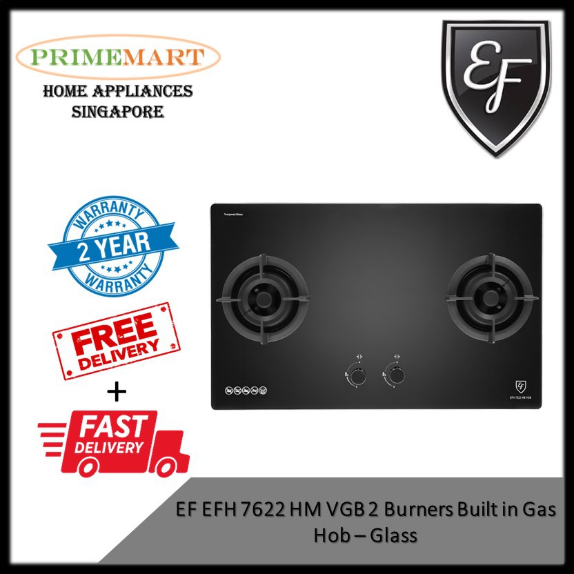 EF EFH 7622 HM VGB 2 Burners Built In Gas Hob* 2 YEARS LOCAL WARRANTY ...