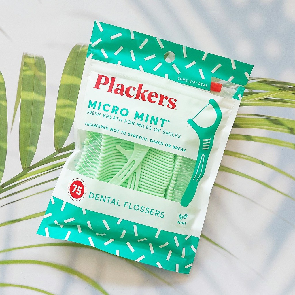 Dental Floss Mint Micro Flossers 75 or 90 150 Count (Plackers) | Shopee ...