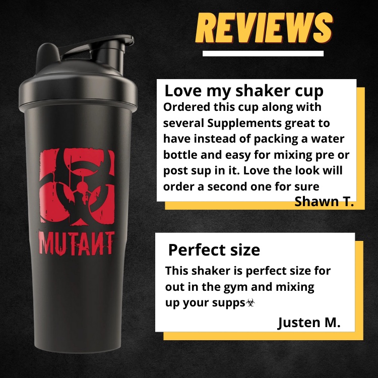 Mutant Mutant Deluxe All-In Shaker Cup, Water bottle, BPA Free, Matte ...