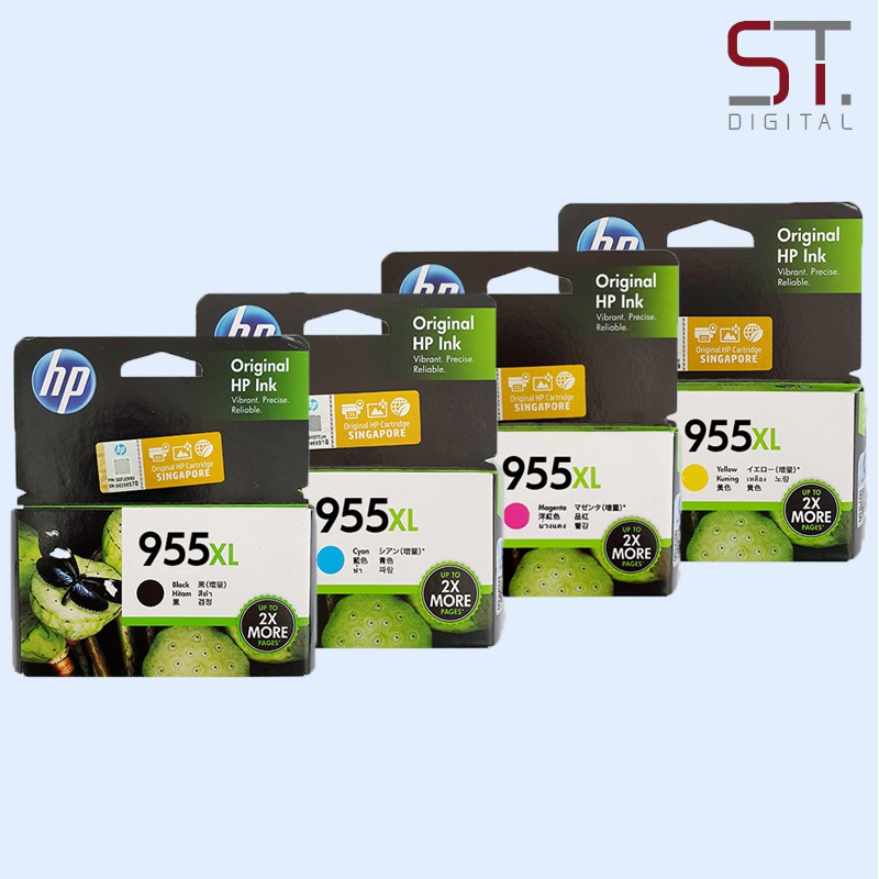 HP 955XL Black Cyan Magenta Yellow Ink Cartridge for Printer OfficeJet ...