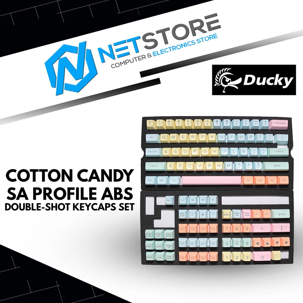 DUCKY COTTON CANDY SA PROFILE ABS DOUBLE-SHOT KEYCAPS SET - DKSA108 ...
