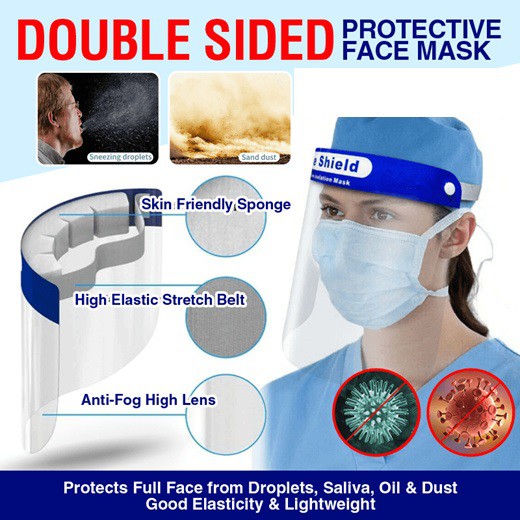 (READY STOCK IN SG) Face Shield/Splash/Dust proofMask Head-mounted ...