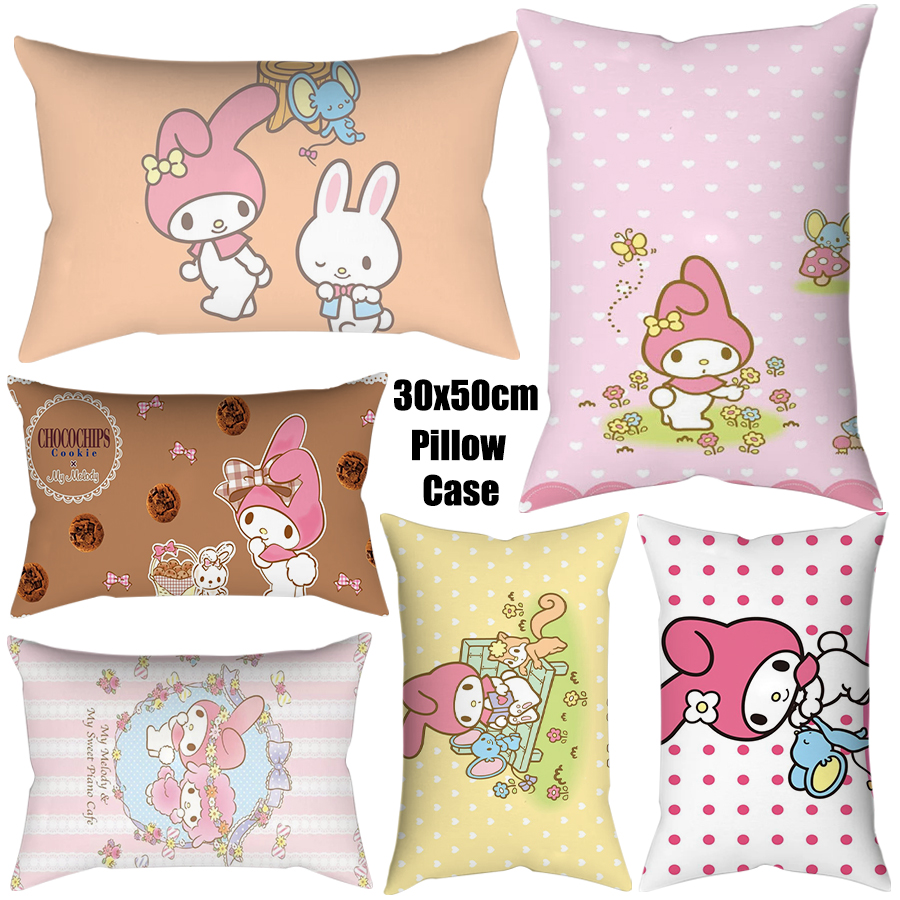 Cute Cartoon My Melody Pattern Single Side Print Polyester Rectangular ...