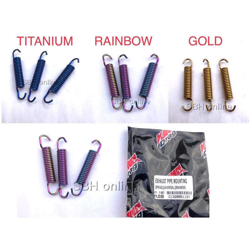 (3 PCS) EXHAUST PIPE MOUNTING SPRING EXHAUST SPRING EXHAUST MOUNTING ...