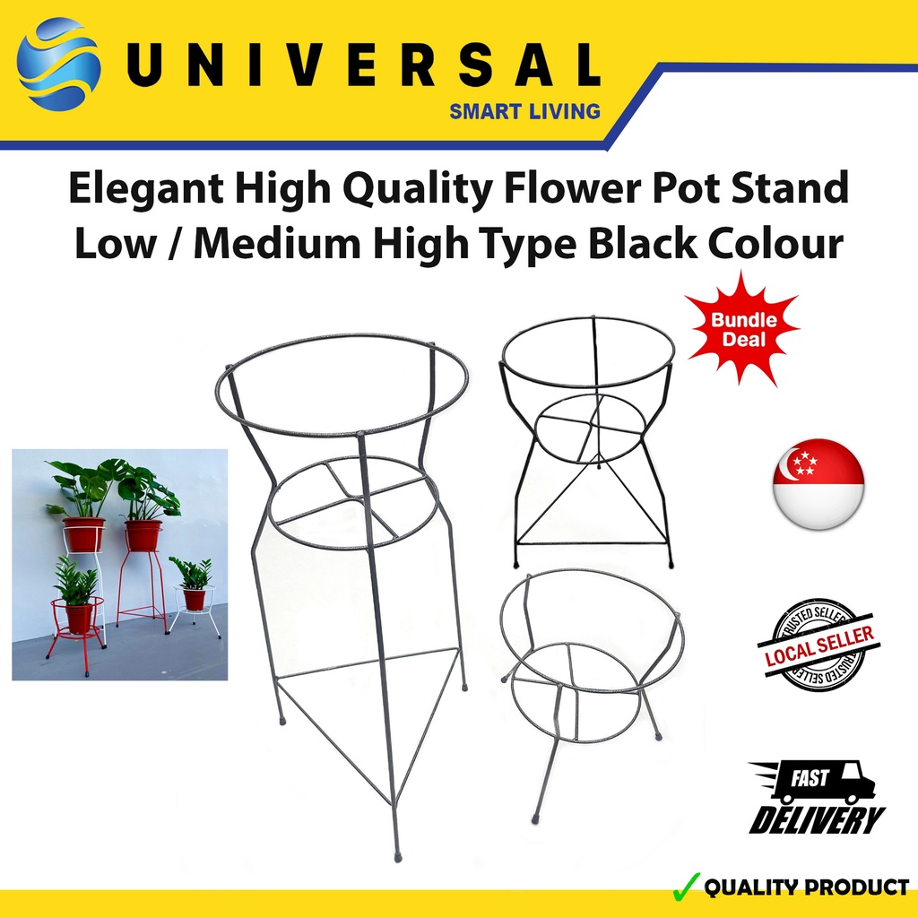 [SG SHOP SELLER] Elegant High Quality Flower Pot Stand Rack Available ...