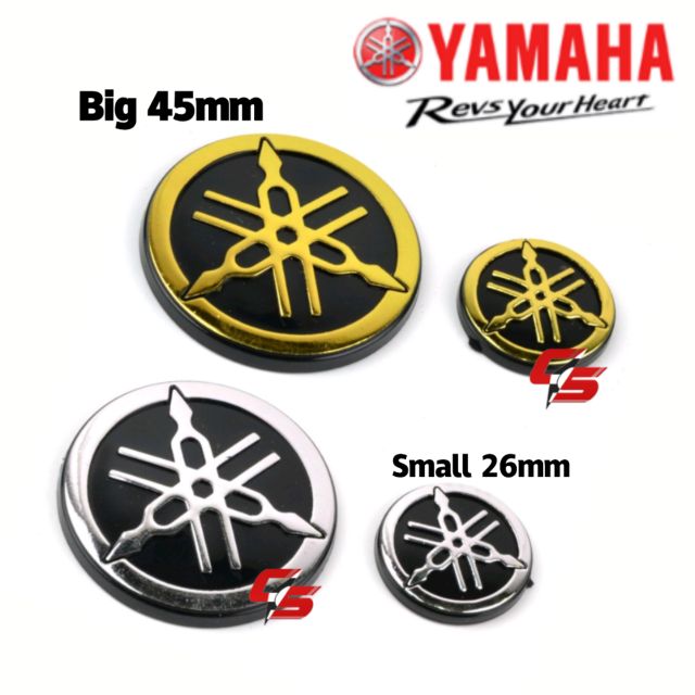 YAMAHA Logo Emblem GOLD & SILVER Y15ZR LC135 | Shopee Singapore