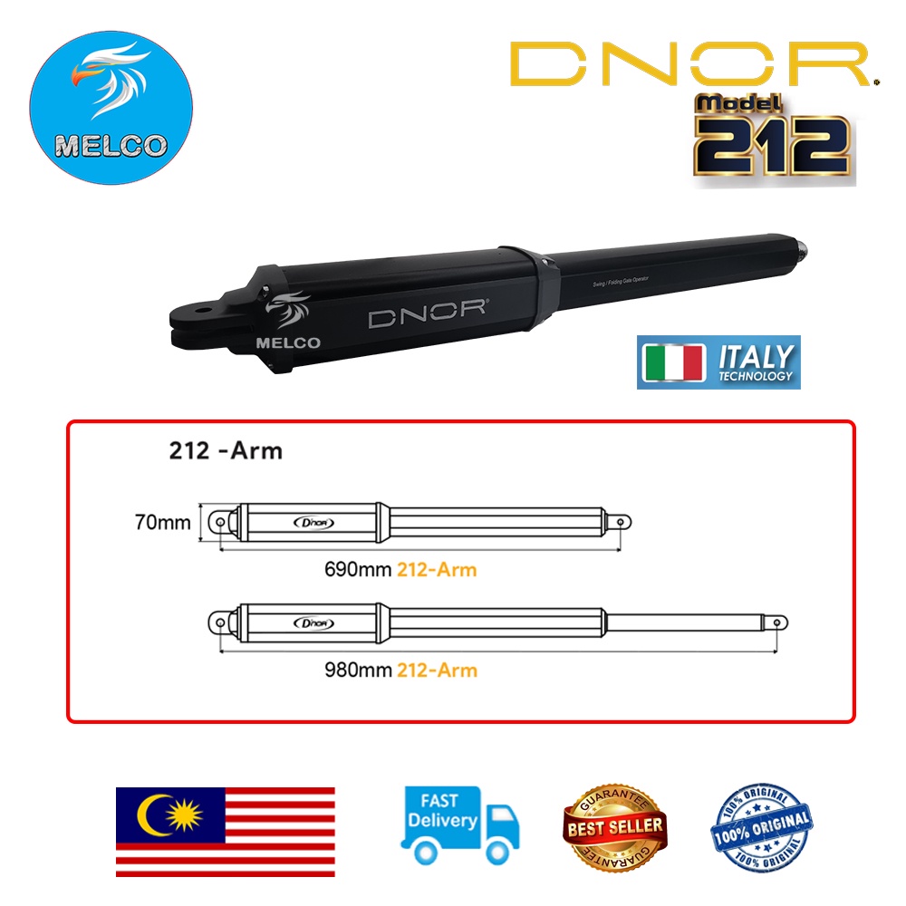 remote DNOR 212 SWING AND FOLDING ARM AUTO GATE SYSTEM HEAVY DUTY MOTOR ...
